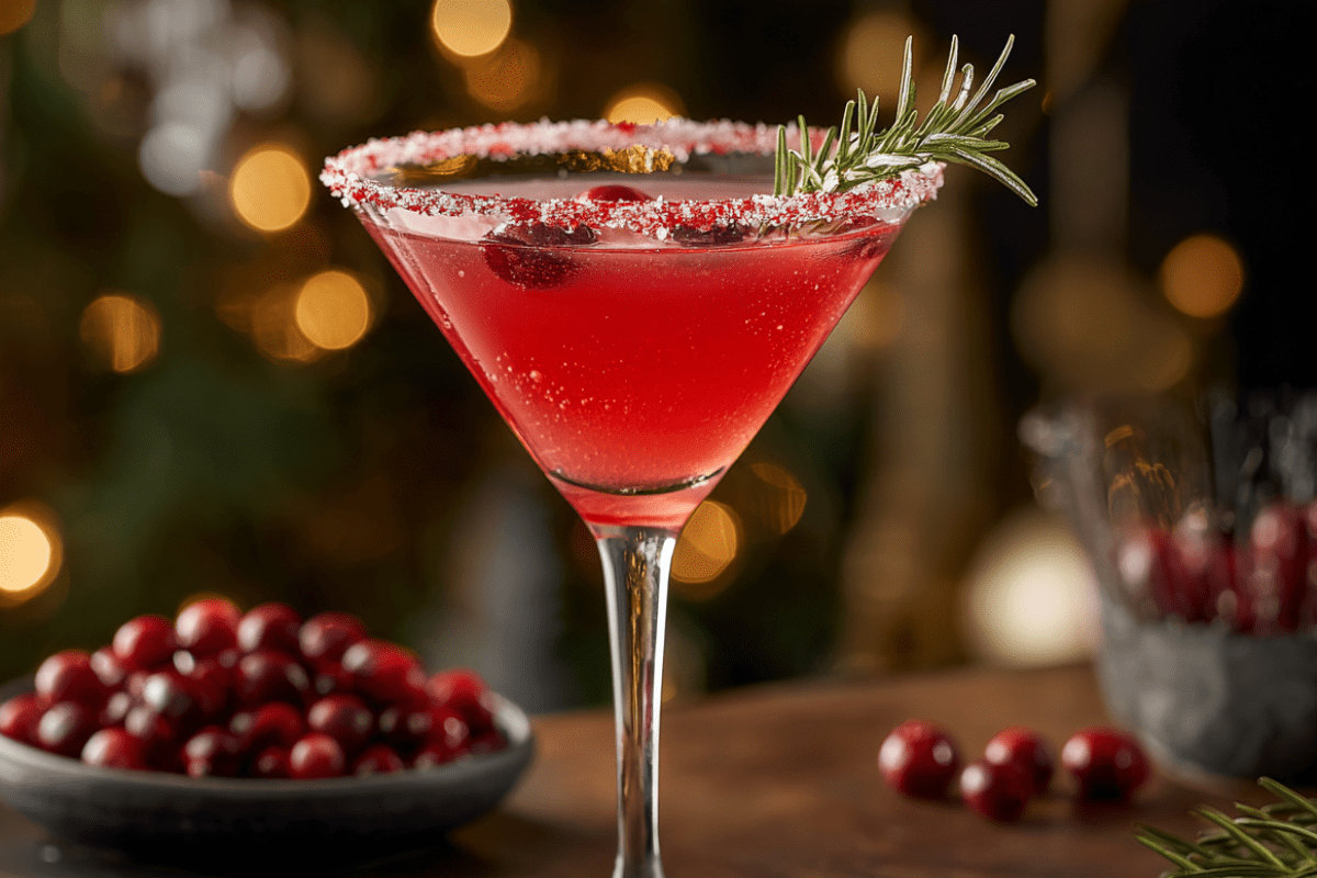 Irresistible Clausmopolitan Cocktail for a Magical Christmas