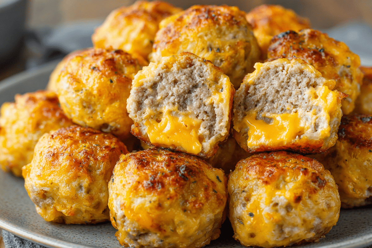 1 Irresistible Rotel Cream Cheese Sausage Balls for Parties!